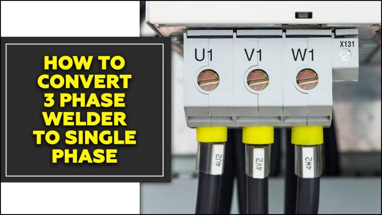 How To Convert 3 Phase Welder To Single Phase - All Guideline