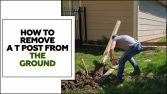 How To Remove A T Post From The Ground - The Fast Way
