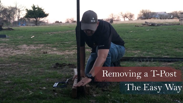 How To Remove A T Post From The Ground - The Fast Way