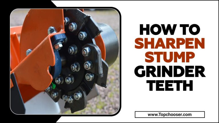 How To Sharpen Stump Grinder Teeth - The Easy Way